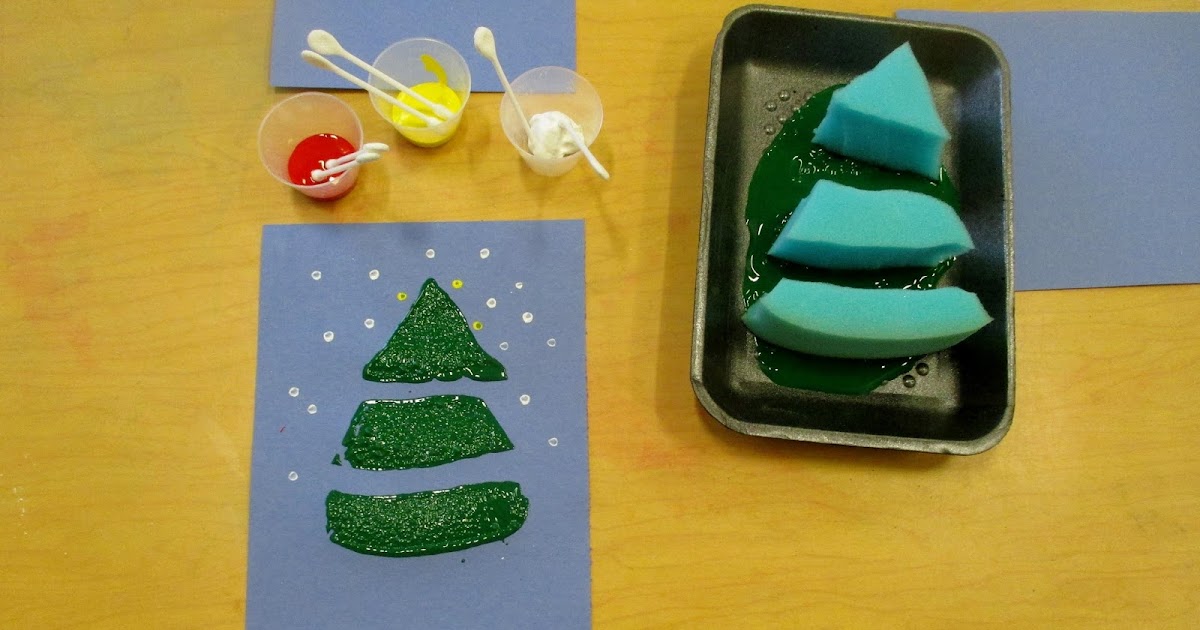 StrongStart: Sponge Painting Trees
