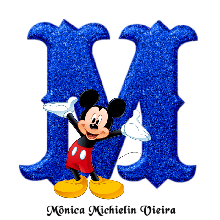 Mickey Mouse Letter M