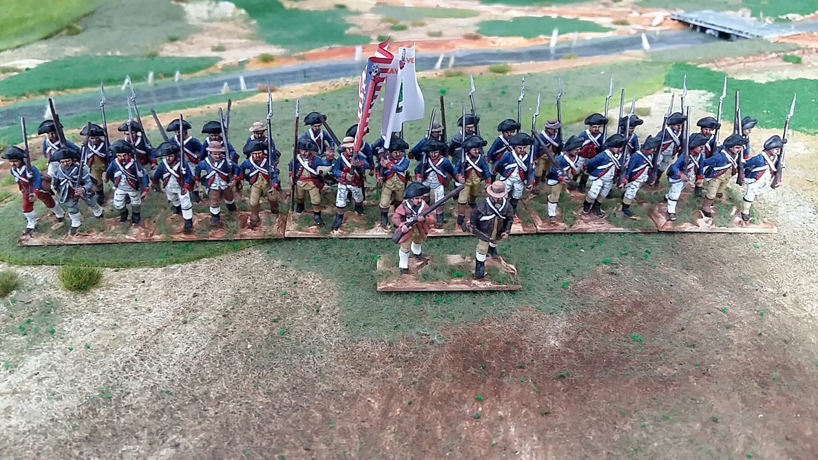 Painting Wargames Figures: AWI Continental Infantry Marshall's Regiment