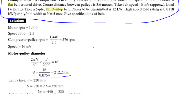 Pulley Rpm Formula