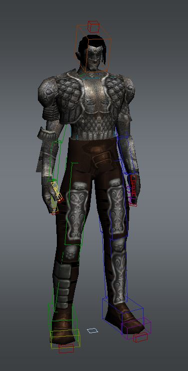 RigsArena - Free Rigs for 3ds Max: ArmedMan Rigged 3ds Max