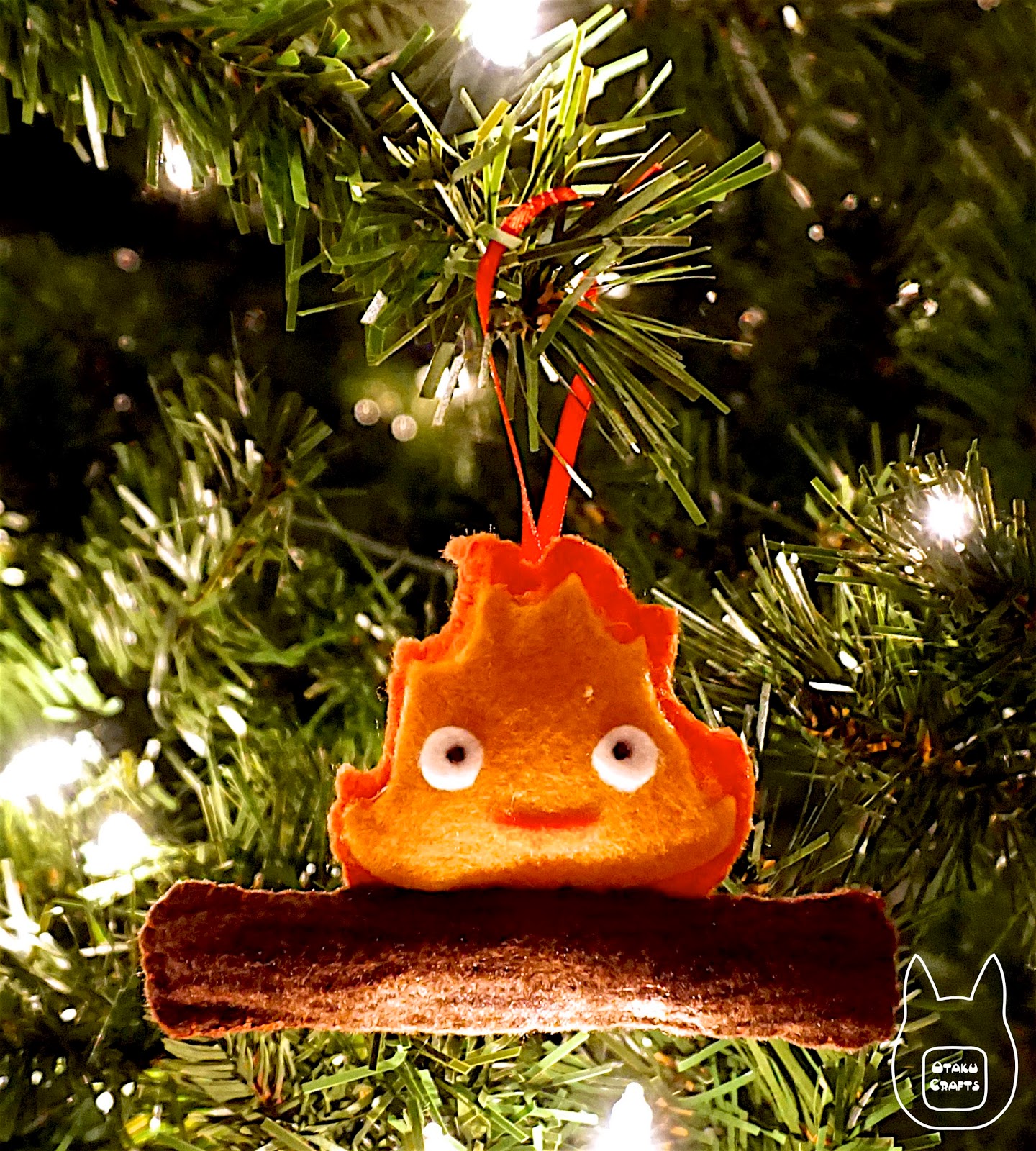 Otaku Crafts: Make Your Own Felt Calcifer Ornament