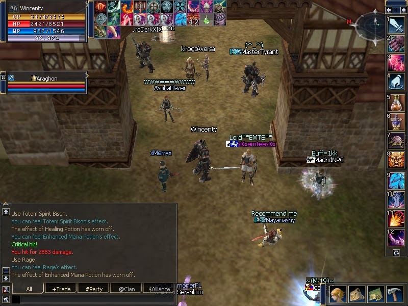 Lineage 2 - best mmo ever: Devastated Castle & random Treasure Hunter ...