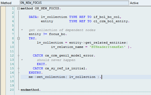Sap Crm Webclient 3 Creating Table View For Line Items With Dependent Context Nodes