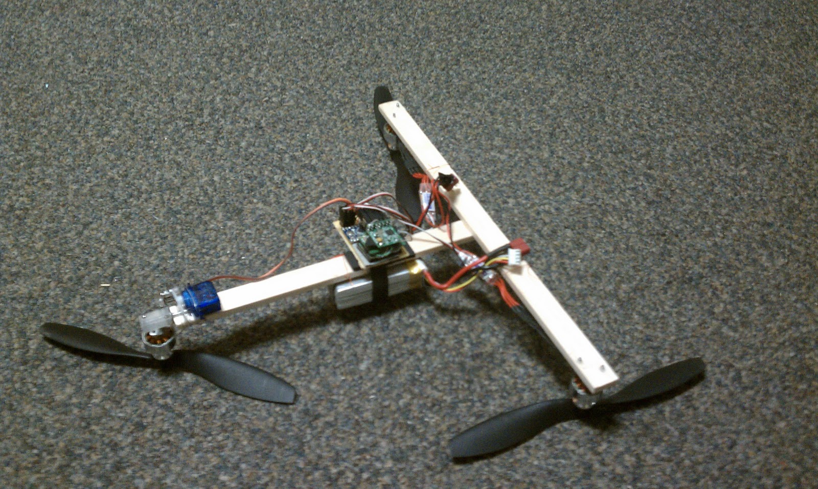 make everything: carbon fiber tricopter frame