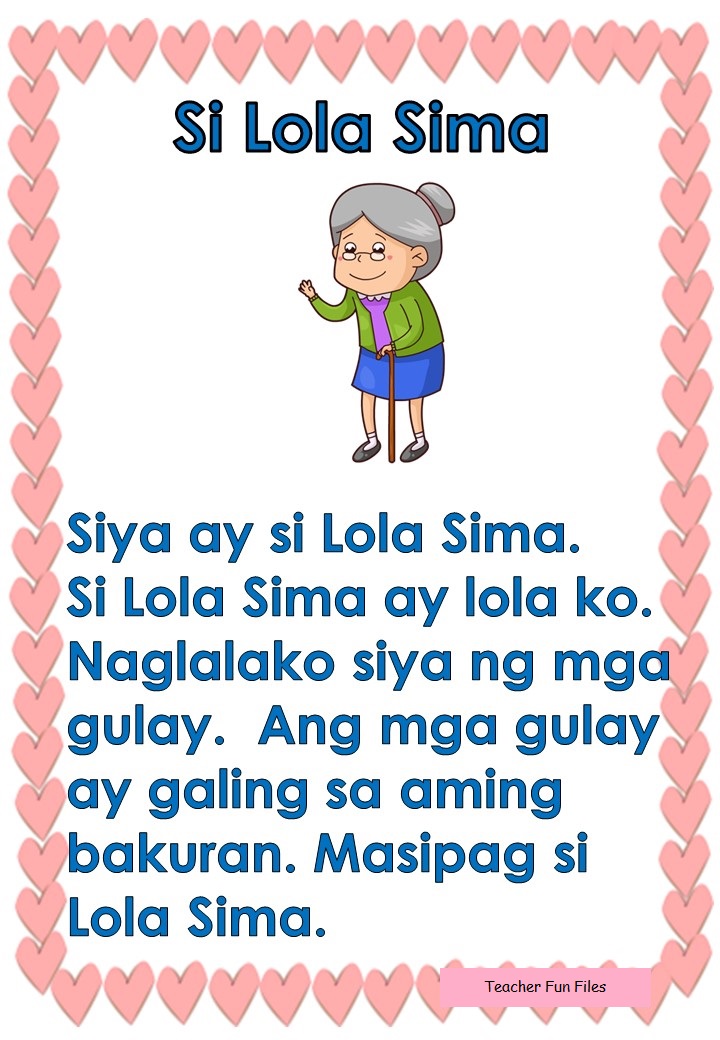 Teacher Fun Files: Tagalog Reading Passages 14