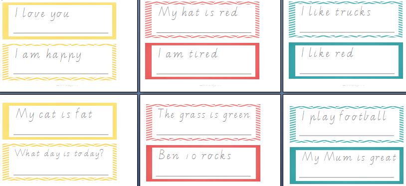 A Little Bit of Quiet: Writing Cards {Printable}