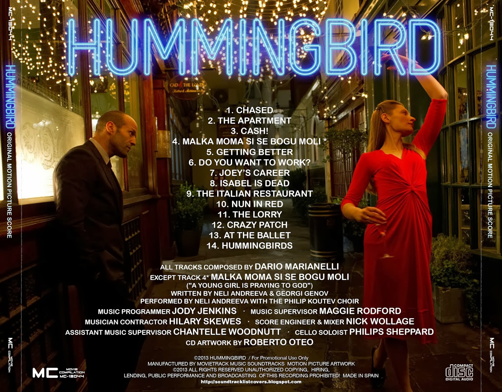 Soundtrack List Covers: Hummingbird (Dario Marianelli)