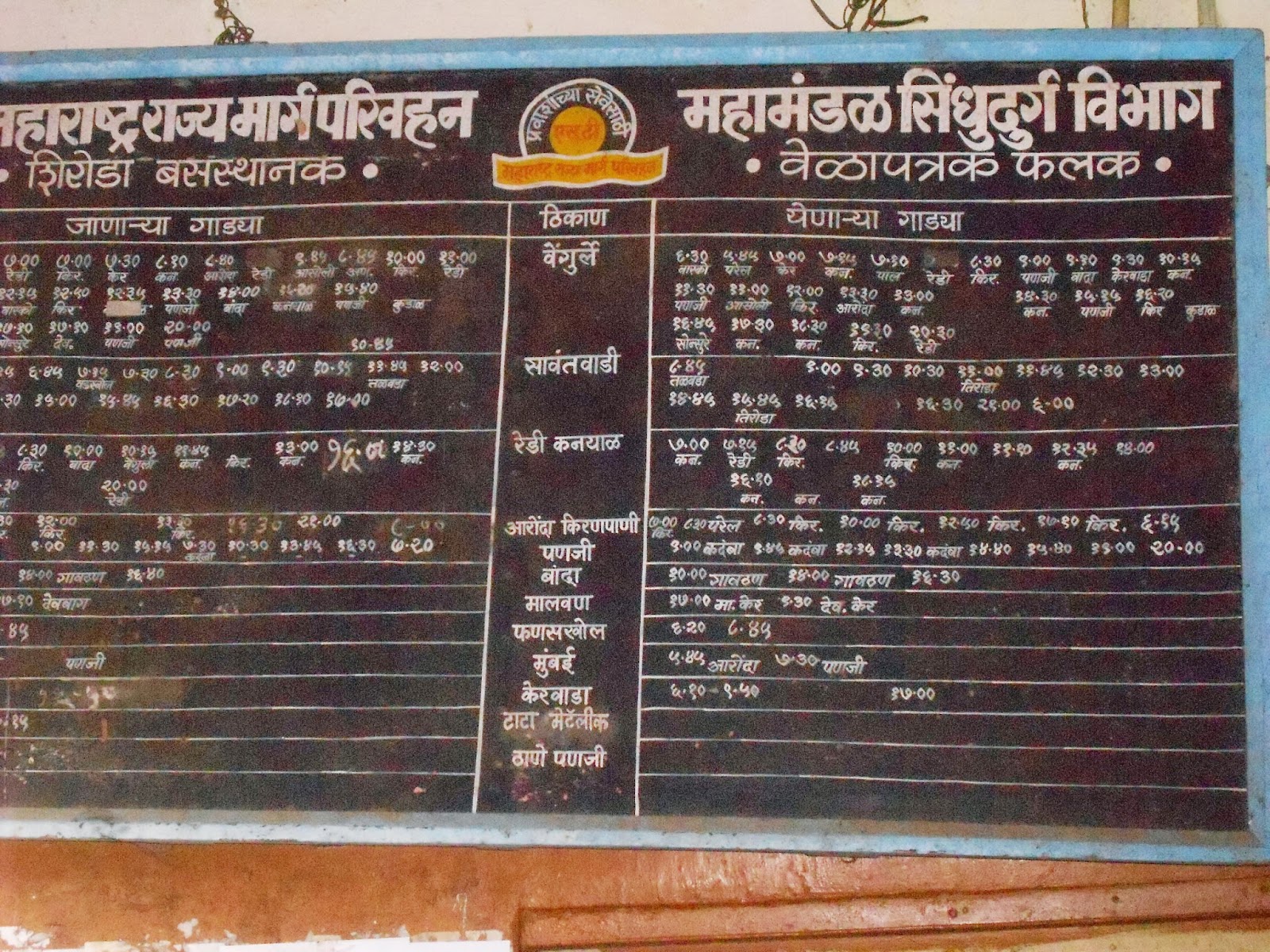 Travel and food tales: Shiroda to Panaji at 10:30 AM