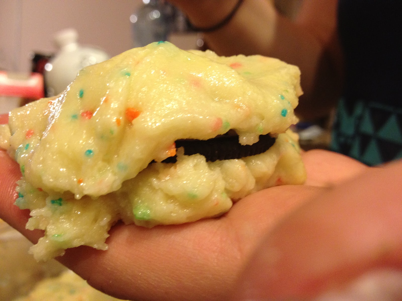 Danette's Recipes: Funfetti Oreo Stuffed Cookies