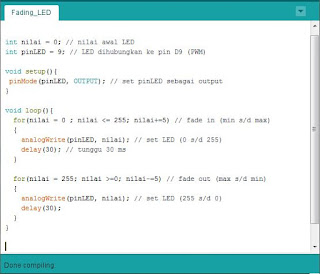 LED Fading Menggunakan Arduino | Duino Project