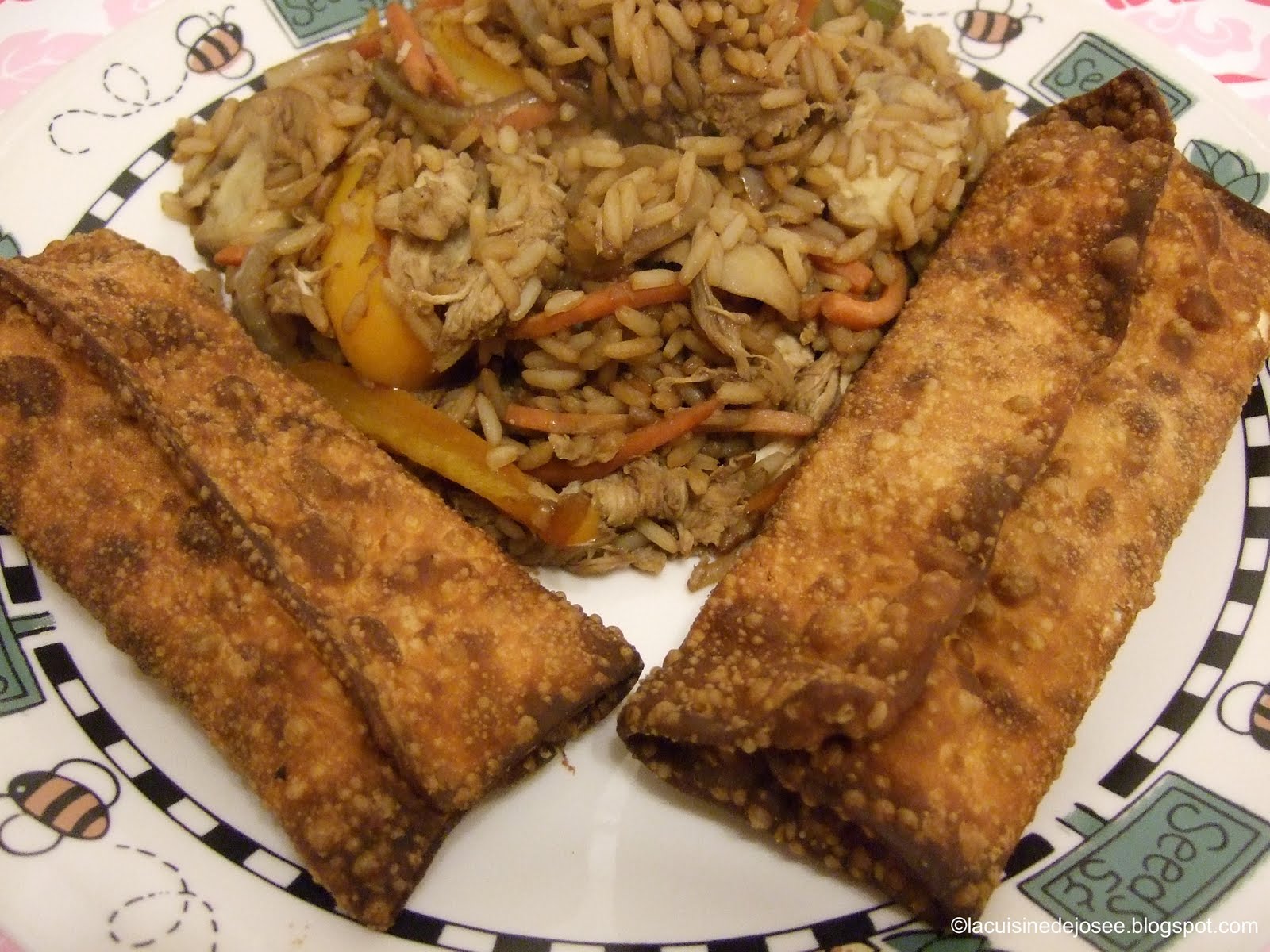 La cuisine de Josée: Egg Rolls au poulet