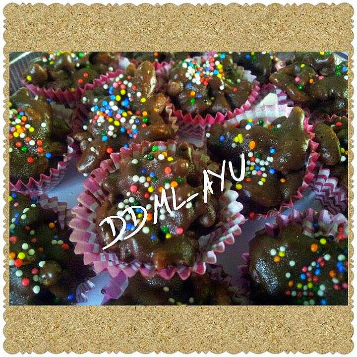 Bubble Rice Bersalut Coklat
