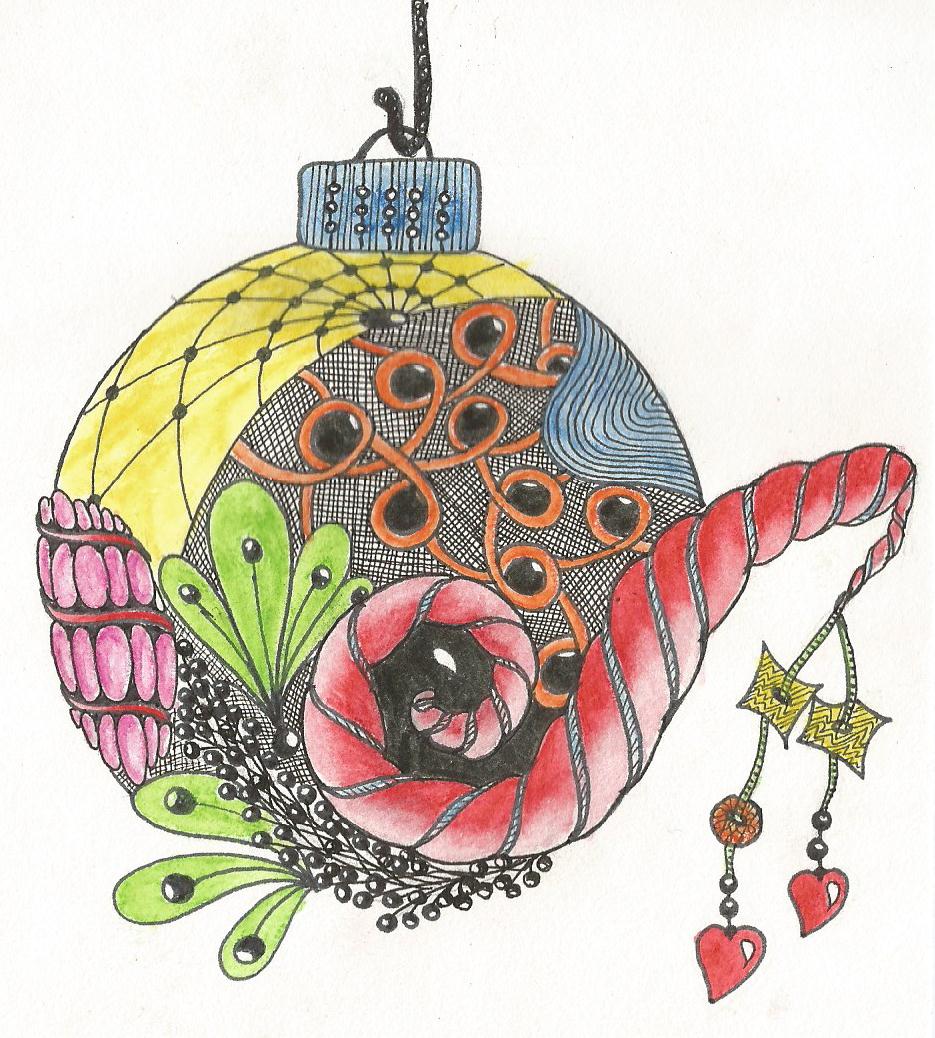 Journey Through Zentangle Art: Zentangle in colours