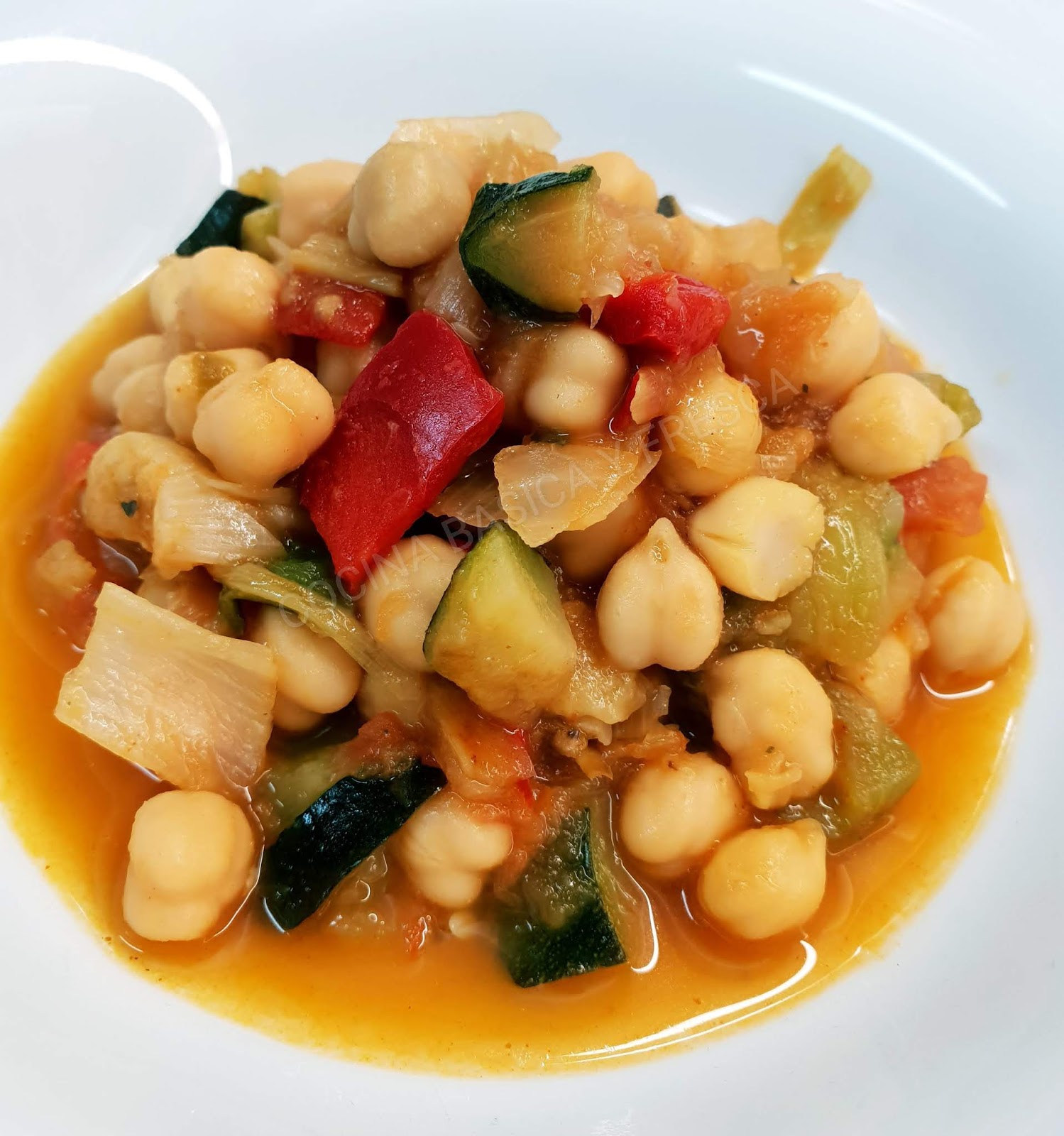 GARBANZOS REHOGADOS CON VERDURAS CBF@