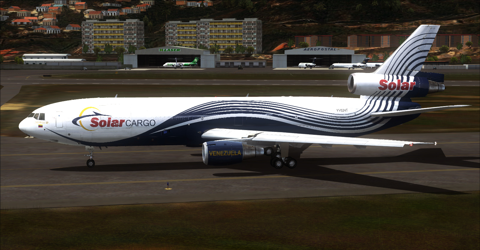 [FSX/FSX:SE/P3D] CLS HD Douglas DC 10-30F Solar Cargo YV524T Horus UHD V2