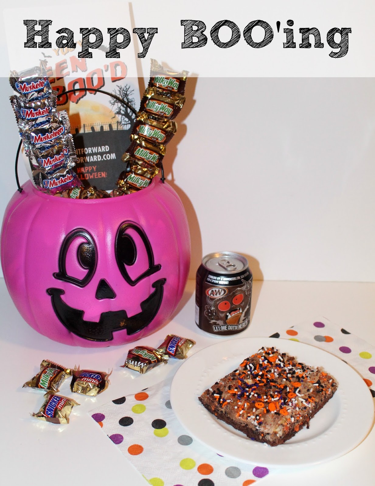 Halloween BOO'ing Kit Tutorial & Candy Bar Brownies Recipe! # ...
