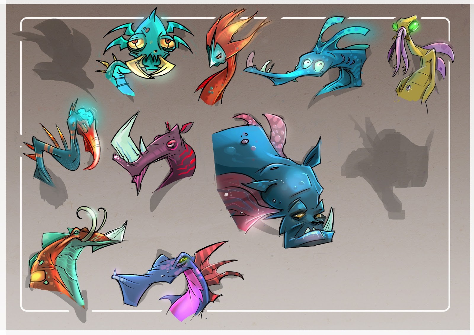 Jason Pickthall's Art Blog: Some fun creature design