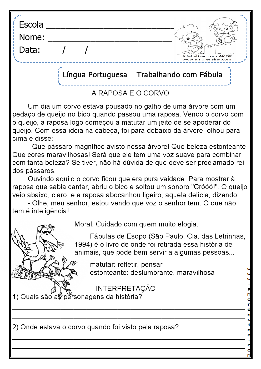 Interpretacao De Texto 5 Ano - RETOEDU