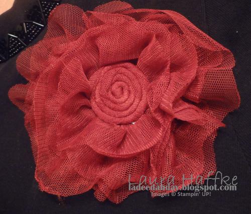 It's a La Dee Dah Day!: TULLE FLOWER RIBBON PIN & VIDEO