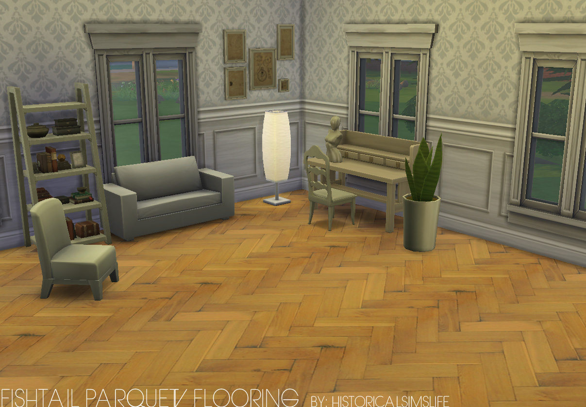 TS4: Fishtail Parquet Floor | History Lover's Sims Blog