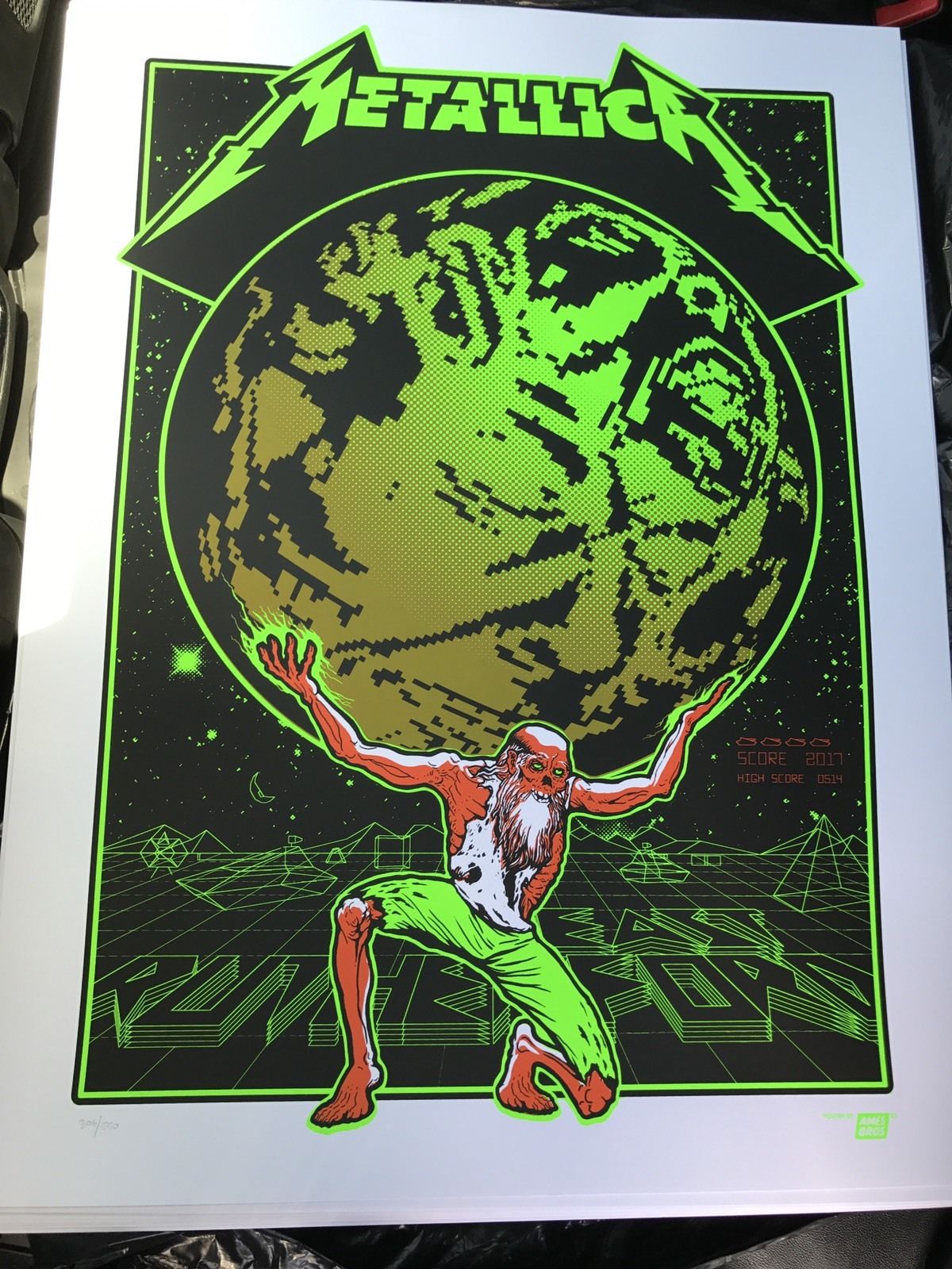 INSIDE THE ROCK POSTER FRAME BLOG: Ames Bros Metallica East Rutherford ...