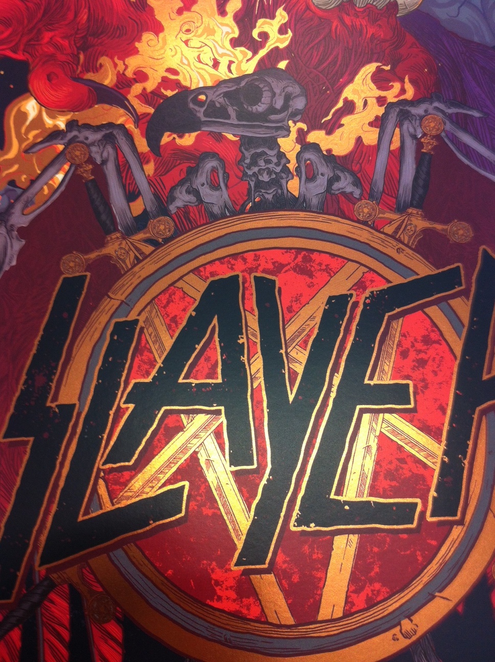 INSIDE THE ROCK POSTER FRAME BLOG: Slayer Sydney Australia Poster by ...