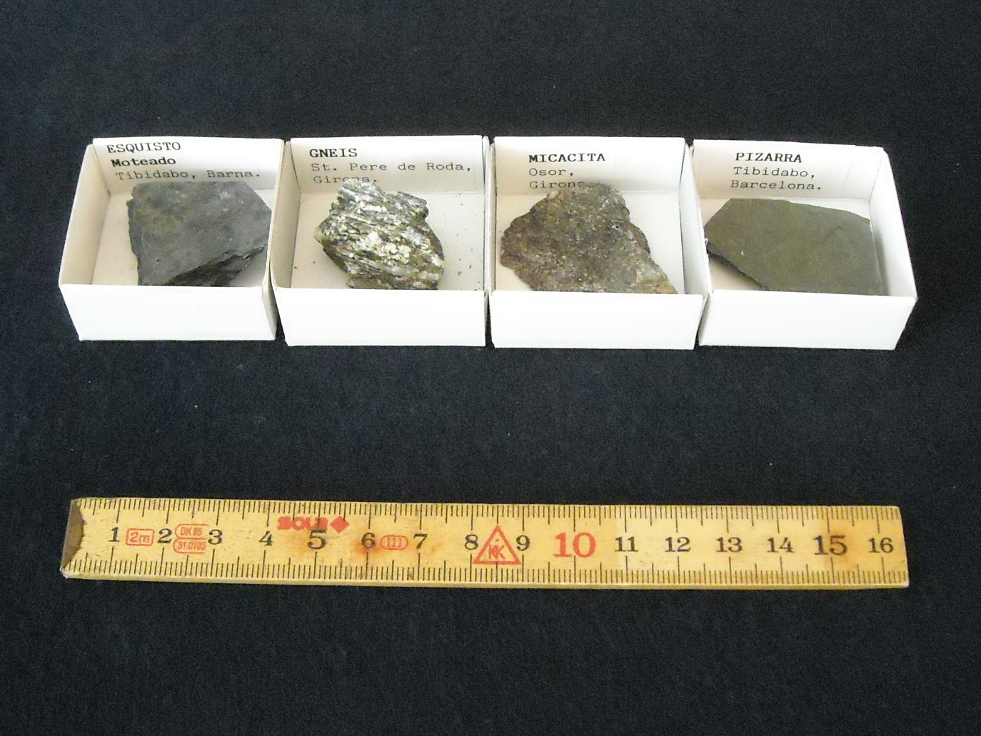 Humbert Sanz: Colección de rocas. Tipologías y clasificación