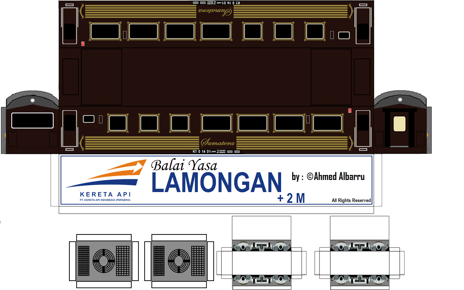 Selamat Datang Para Pengunjung Blog Saya: Papercraft Kereta Api Indonesia