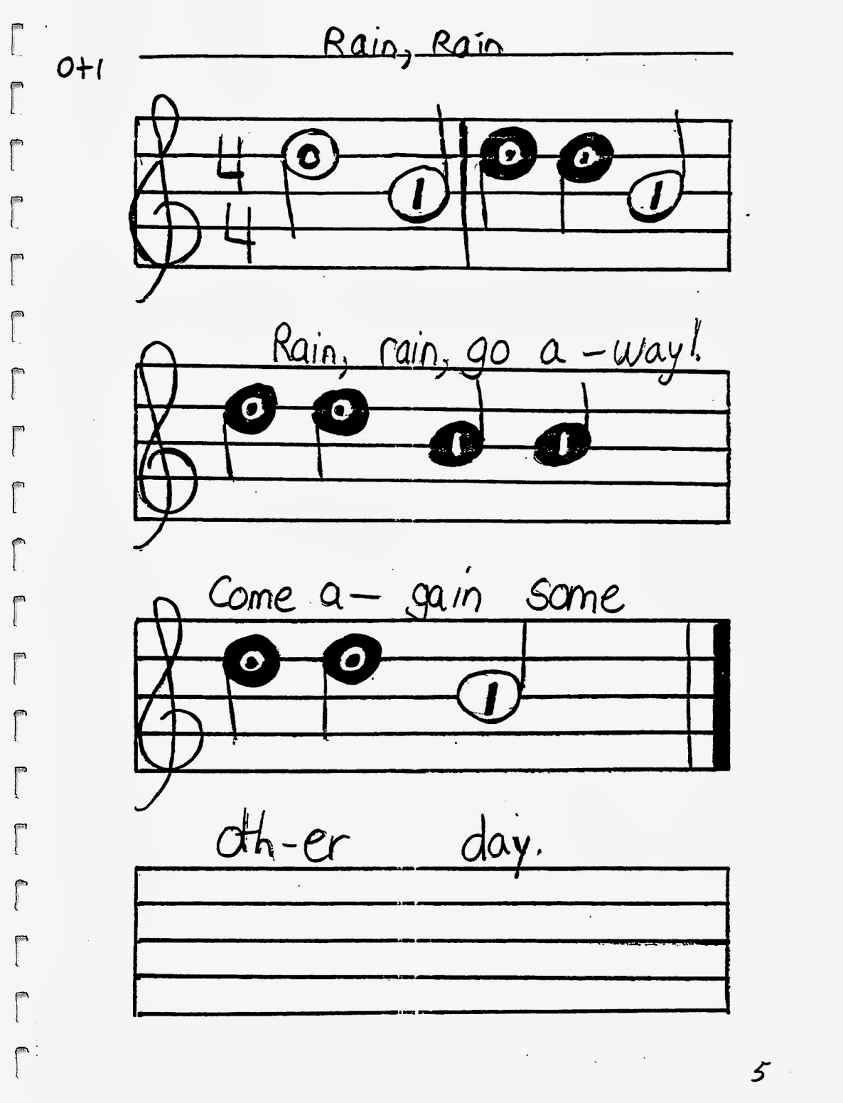Miss Jacobson's Music: TONETTE SONG BOOK: PAGES 1-10