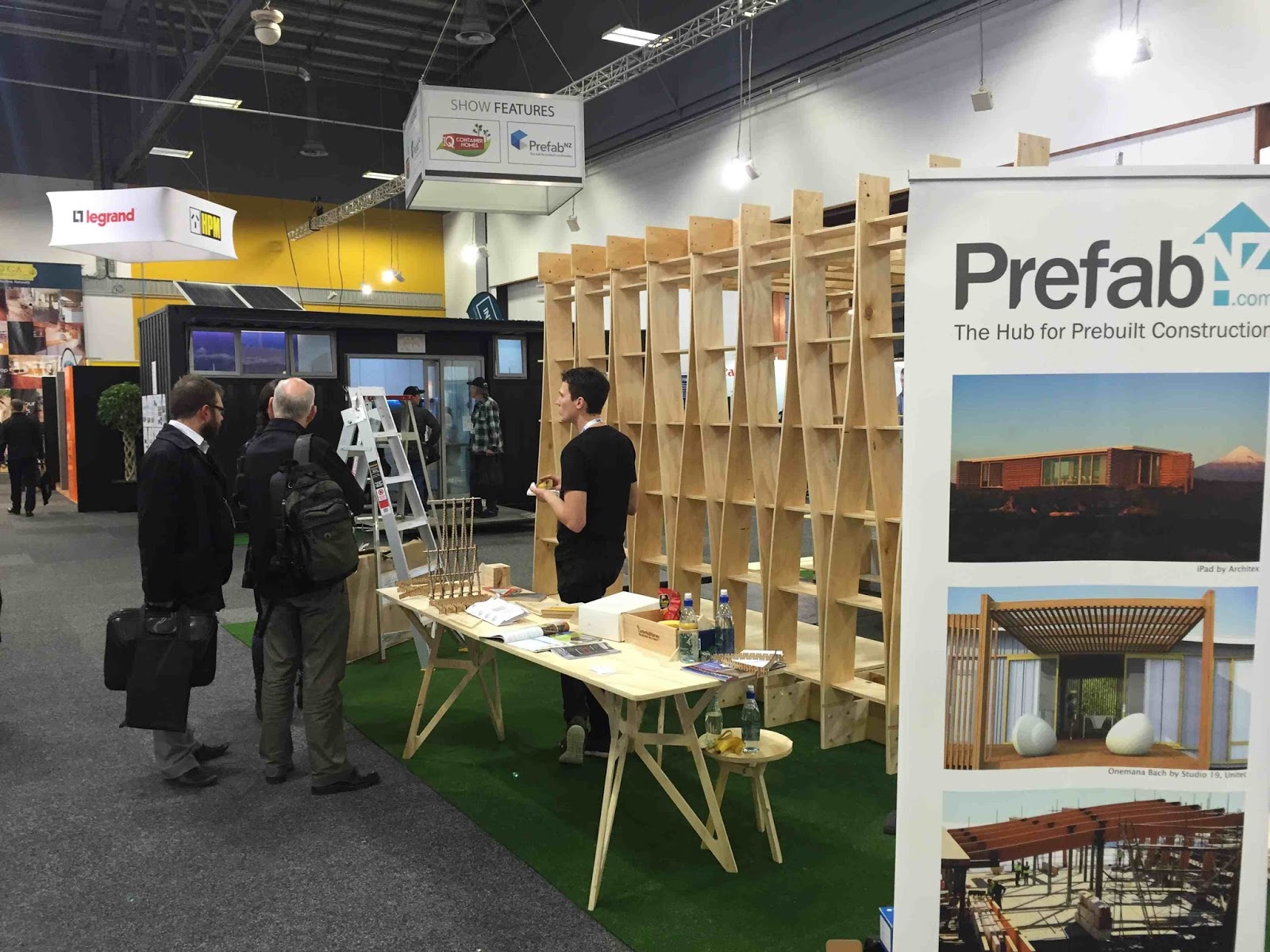 CLICK-RAFT: Action @ buildnz/designex trade show with PrefabNZ and Makers