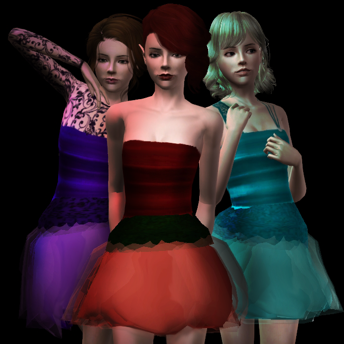 everything for your sims: Dress Little Rose