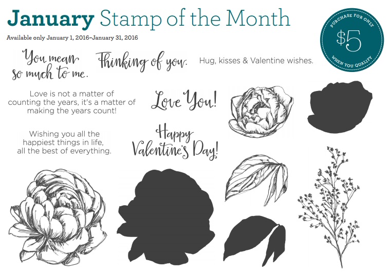 January Stamp of the Month Blog Hop - Beloved Bouquet