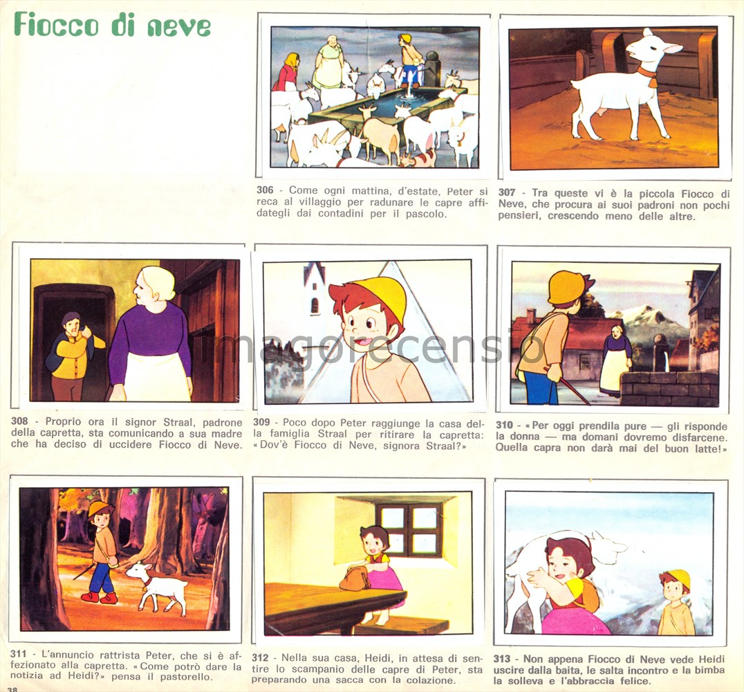 Imago Recensio: "Heidi" - Album figurine Panini 1978