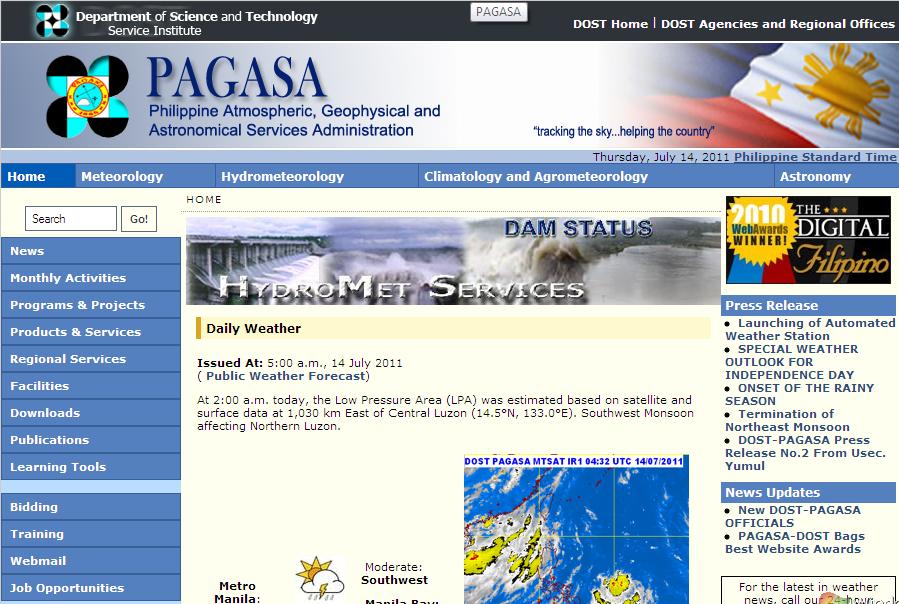 Government and Taxes: PAGASA Bureaucracy 1: On Temperature Data