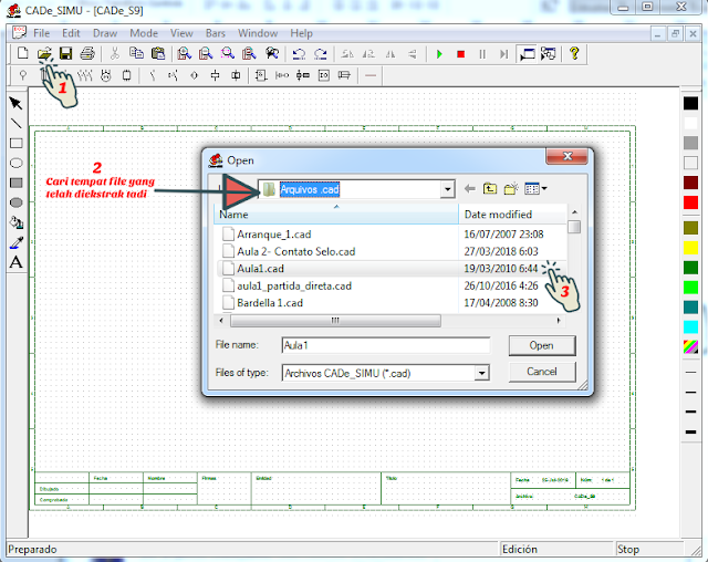 Cara Membuka File Example Di Cade Simu V3.0 (English) | Tutorial Bahasa ...