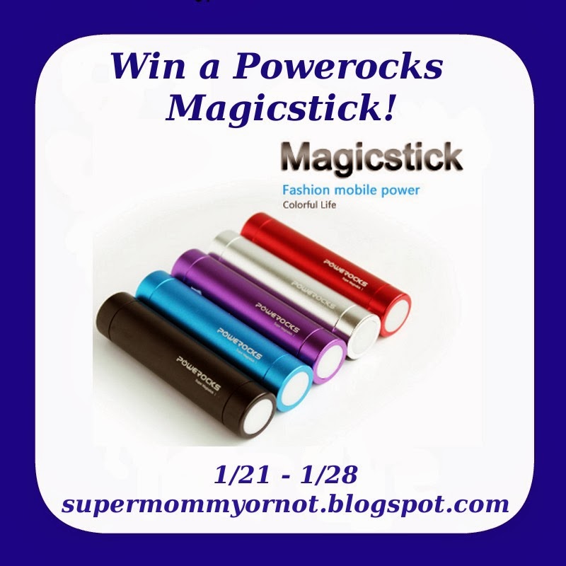 Supermommy!...or not.: Powerocks Magicstick Portable Charger Giveaway