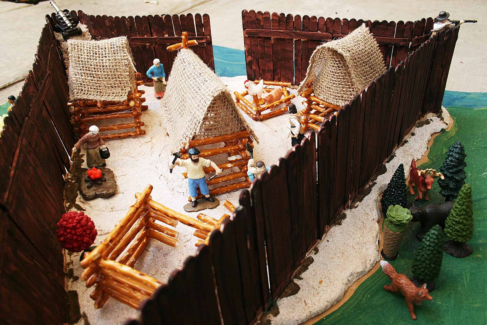 Fort Made From Popsicle Sticks