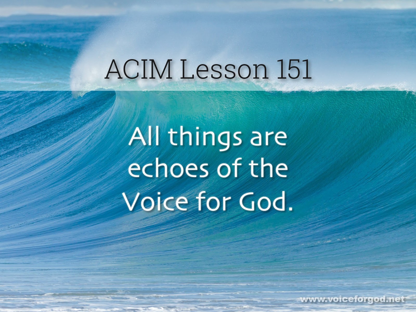Miracle Life: ACIM Workbook Lesson 151