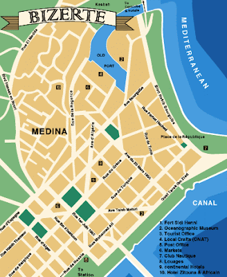 Tourisme Bizerte Ville: Plan de Bizerte