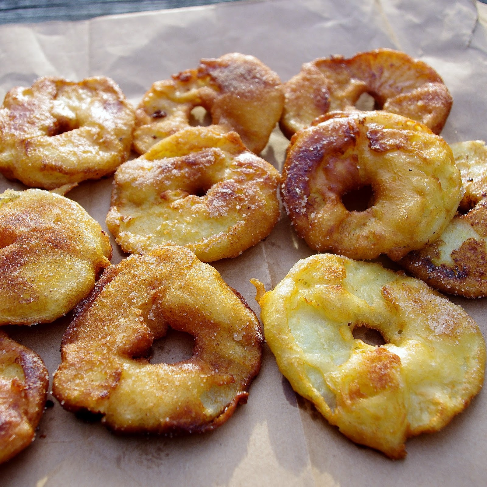 Sage Trifle: Apple Slice Fritters