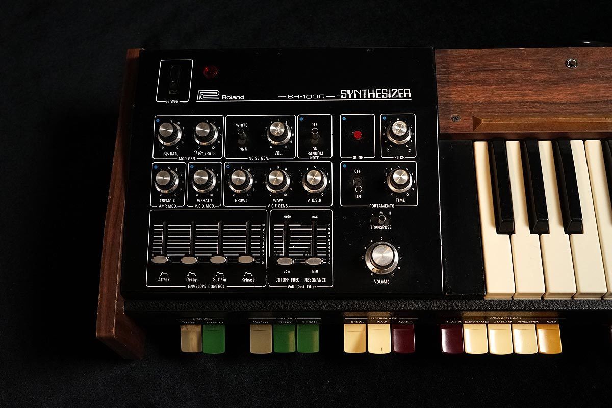 MATRIXSYNTH: Roland SH-1000 Monophonic Synthesizer 1973 1st Gen S/N 213692