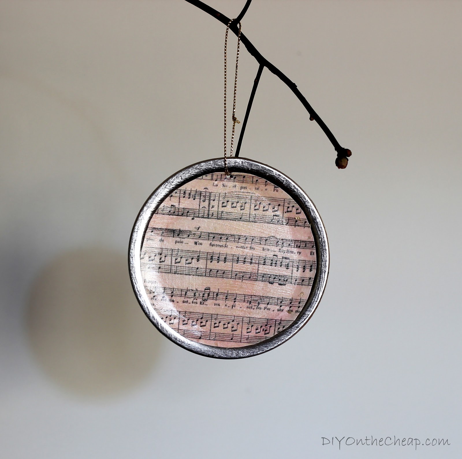 DIY Mason Jar Lid Ornaments - Erin Spain
