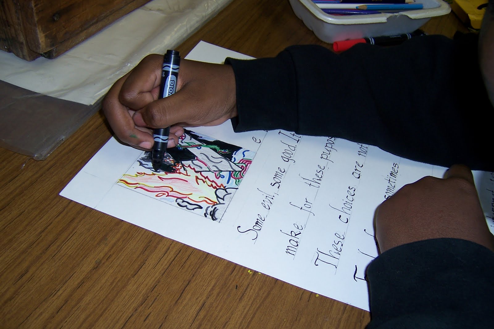 Amanda Caucci Art Instructor: Calligraphy and illuminations In Progress