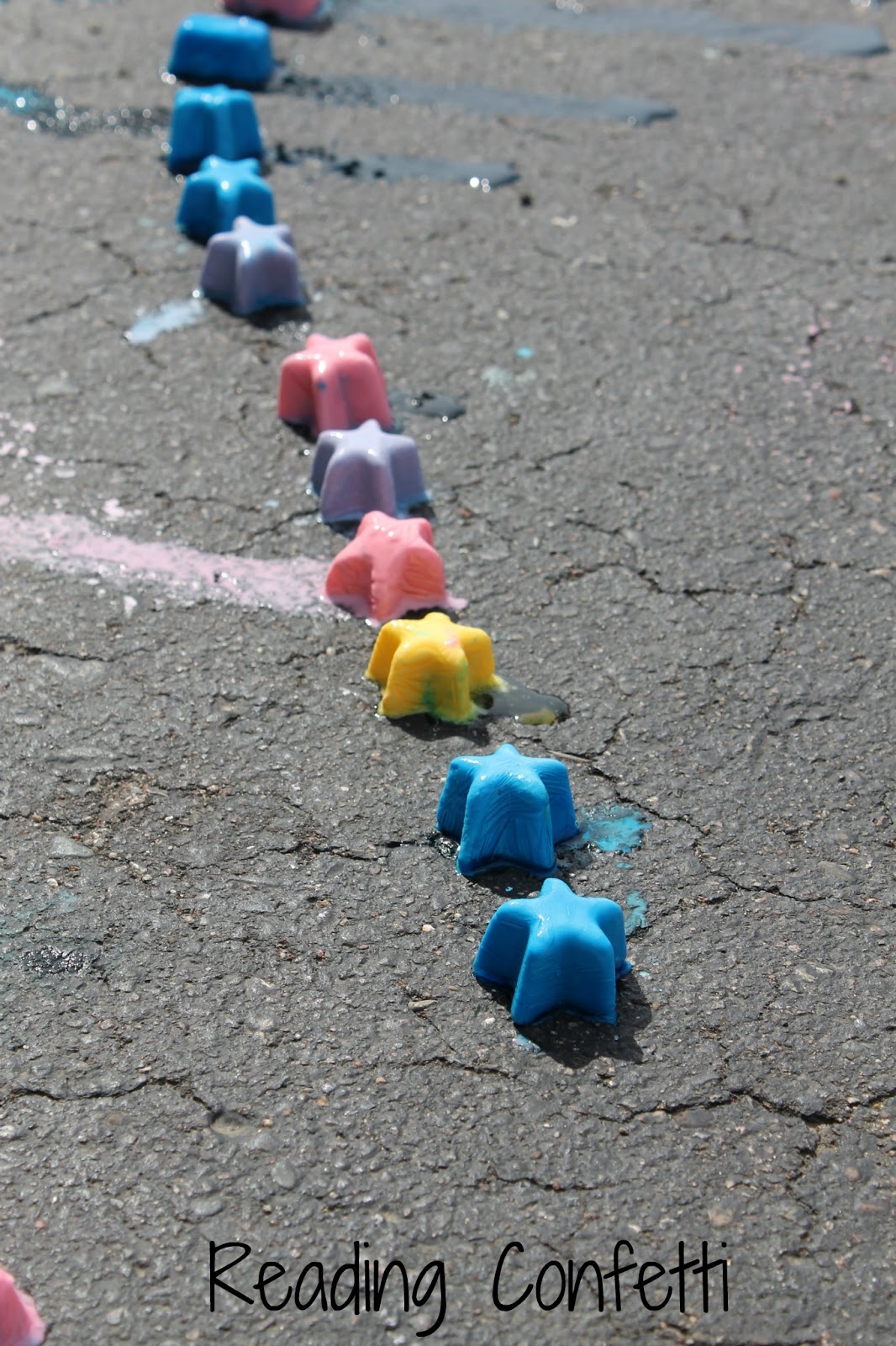 Ice Chalk ~ Reading Confetti