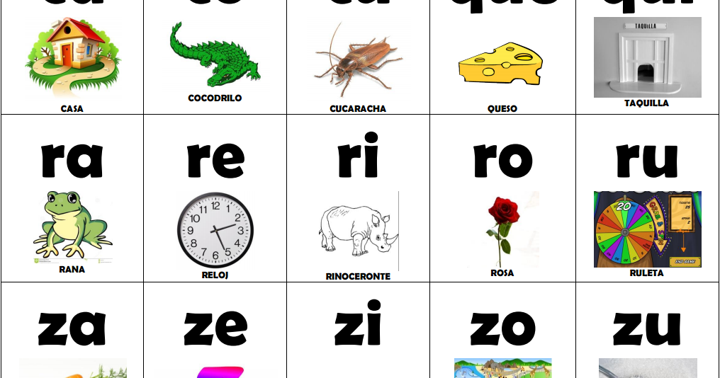 AprenderJugando.cl: Actividades para practicar Silabas