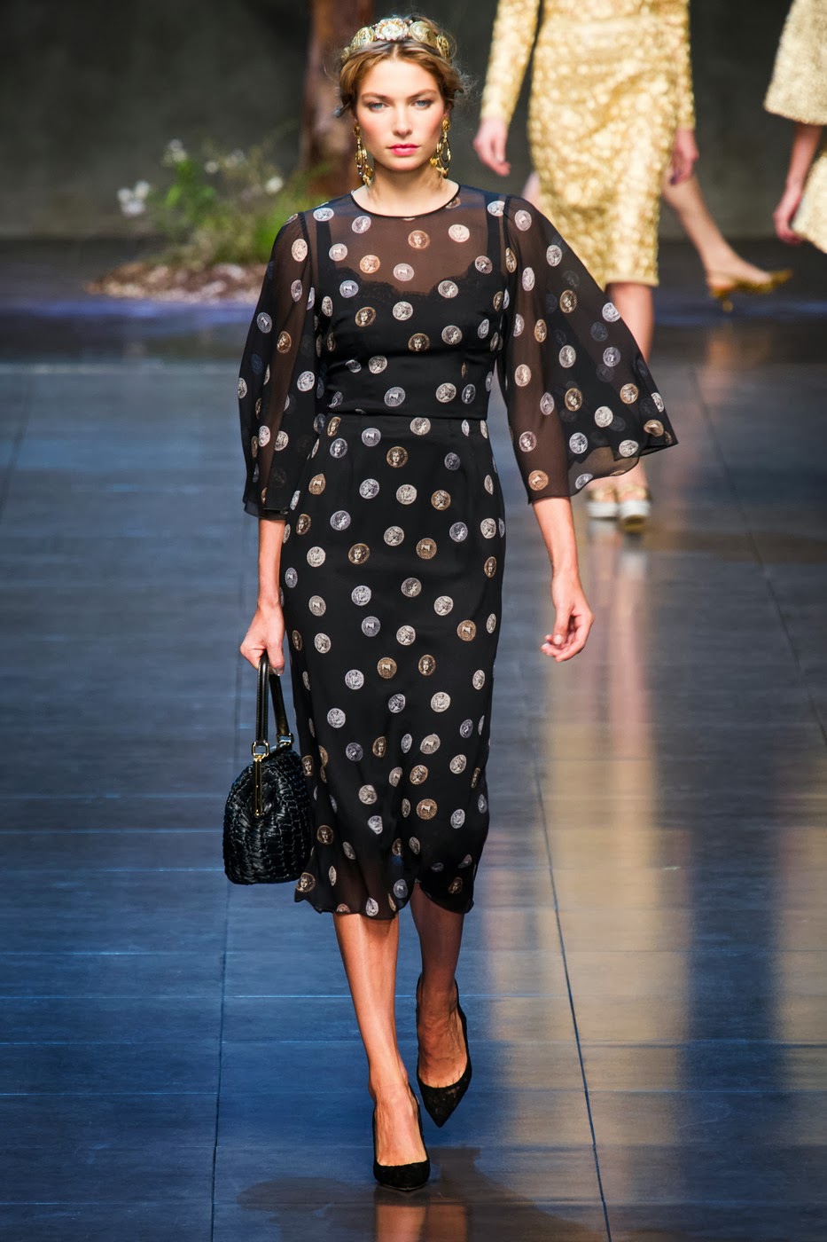 Женщина.: Платья в горошек | Dolce & Gabbana Весна 2014