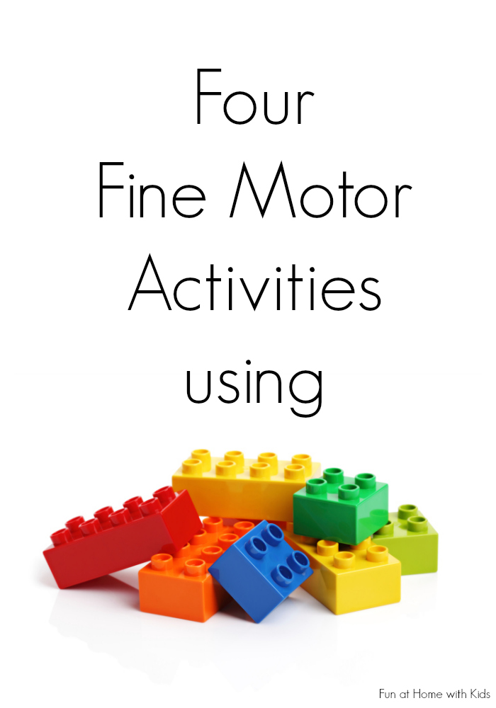 4 Fine Motor Activites using LEGO Bricks