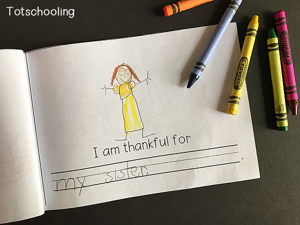 Thanksgiving Emergent Reader: My Thankful Book | Totschooling - Toddler ...