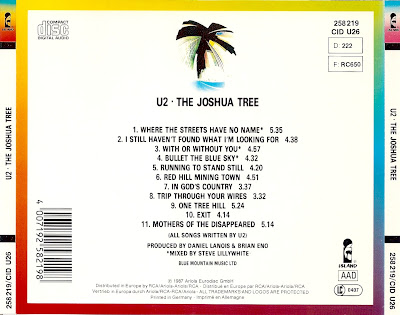 The First Pressing CD Collection: U2 - The Joshua Tree